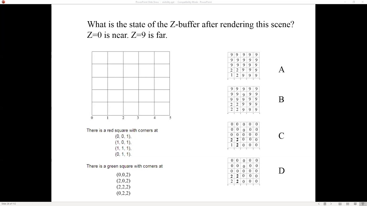 Depth Buffer Sample Problem - YouTube