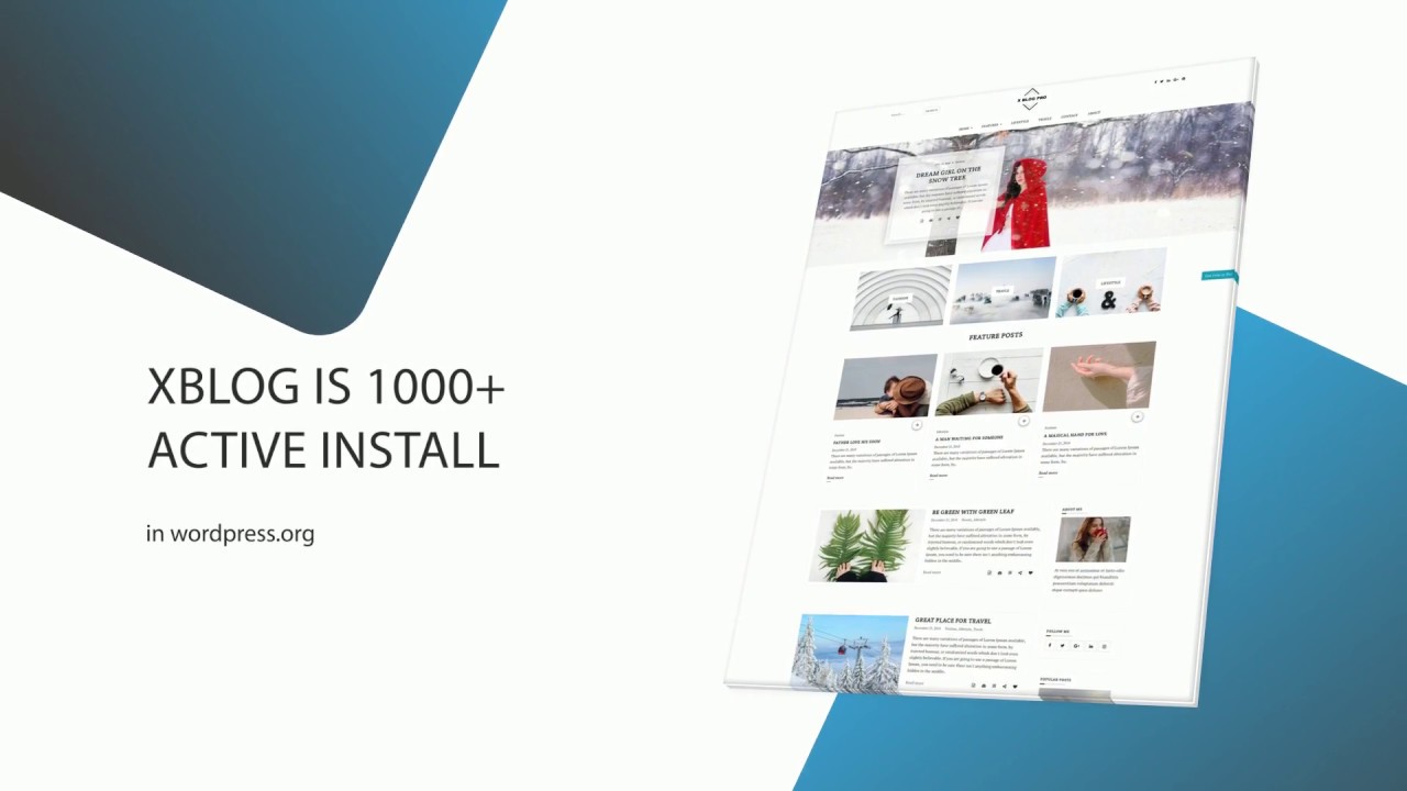 Xblog pro wordpress theme - YouTube