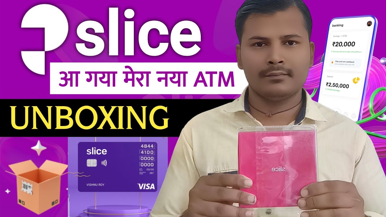 Slice Small Finance Bank Debit Card Unboxing 2025 full review : Slice ...