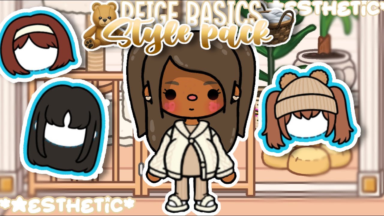 *NEW* Beige Basics style pack OUT NOW! 🧸🧺|VOICED|Toca life world ...