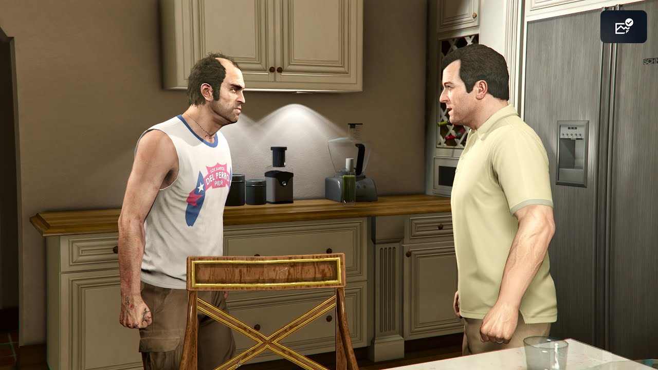 GTA 5 Mission in 4K- Trevor meets Michael after 9 years - YouTube