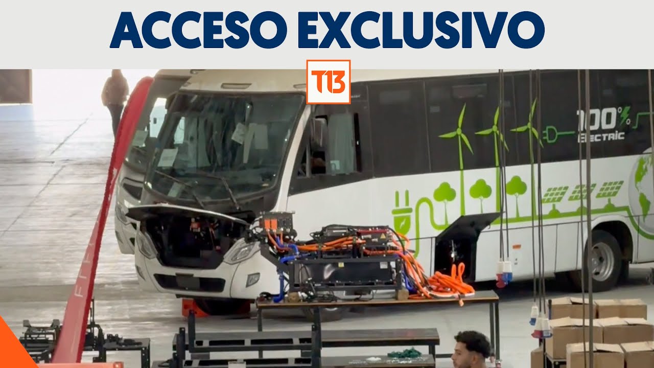 Recorriendo la primera fábrica que construye buses eléctricos en Chile ...