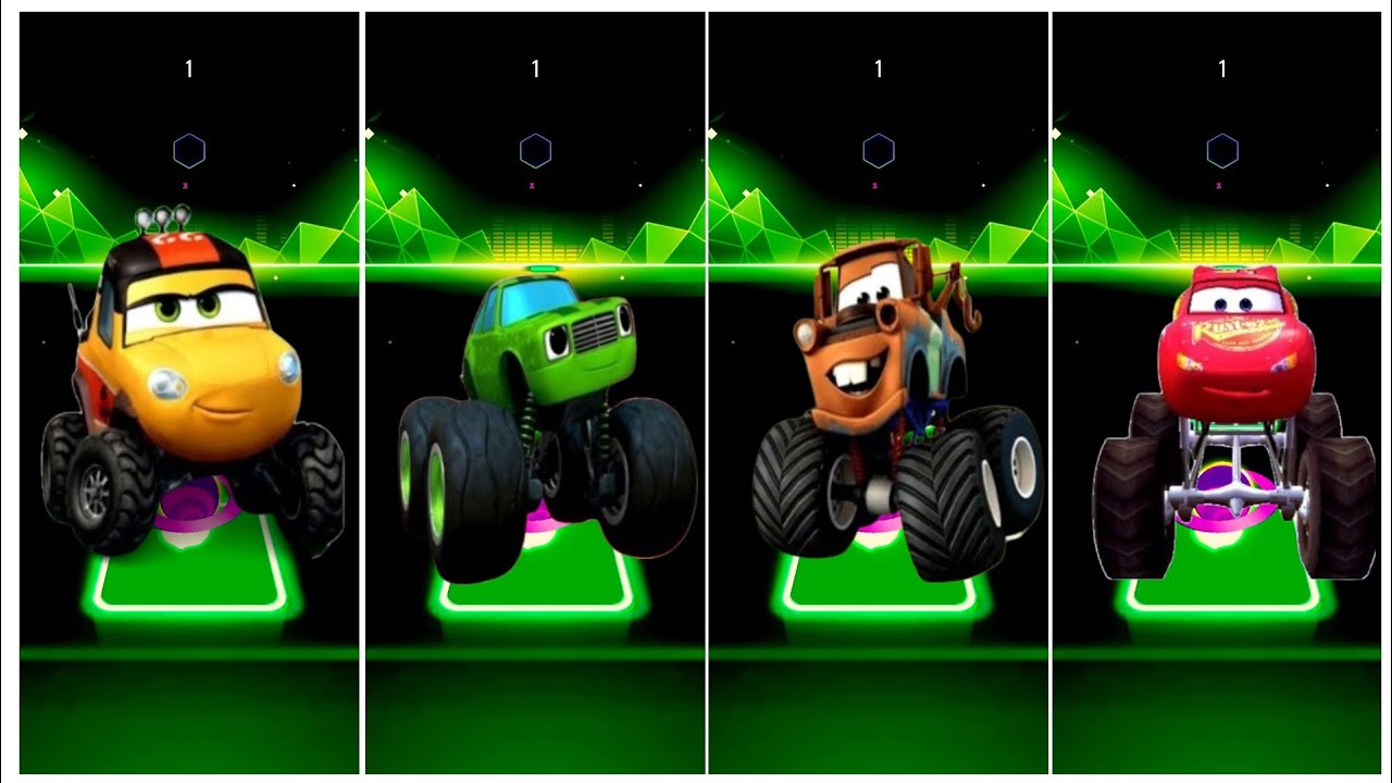 MC QUEEN DISNEY🆚PICKLE BLAZE MONSTER🆚MC QUEEN MONSTER TRUCK🆚MC QUEEN ...