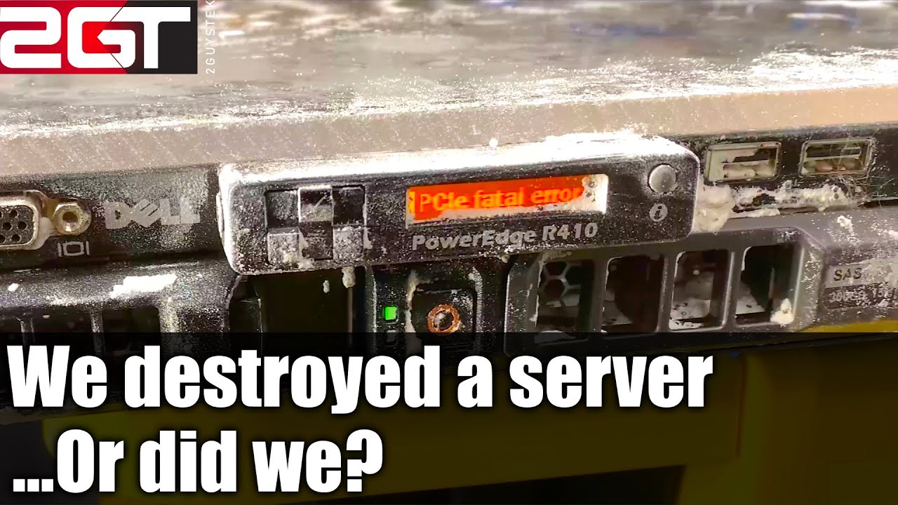 We destroyed a server ...or did we? - Our poor Dell R410 server! - YouTube
