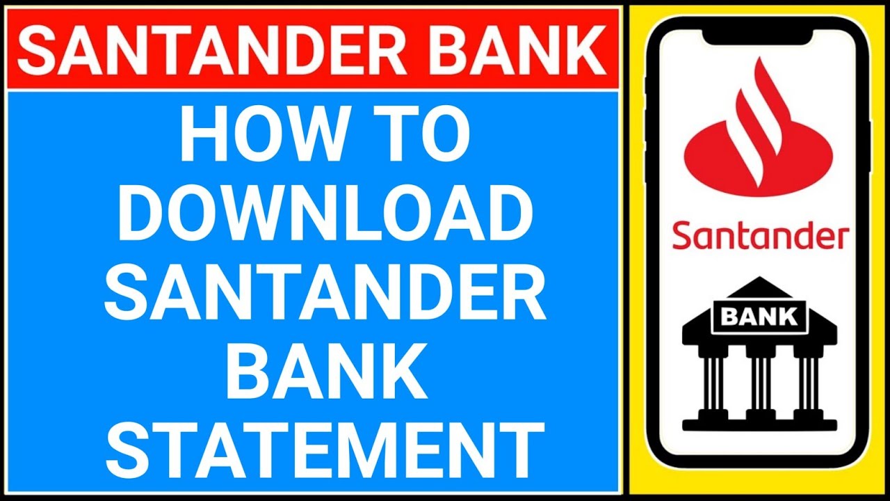 how to download santander bank statement | santander bank statement ...