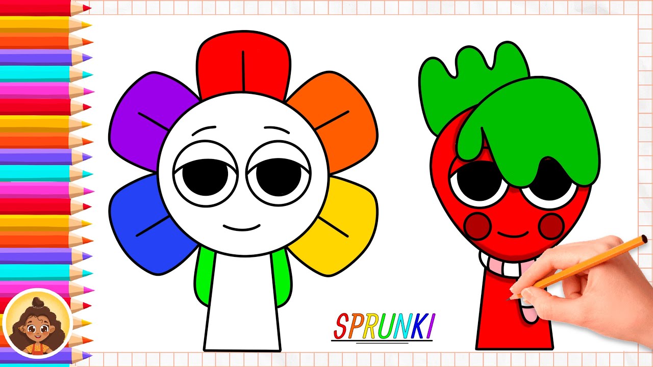 How to Draw Sprunki & Dandy’s World (Dandy, Sprout) - YouTube