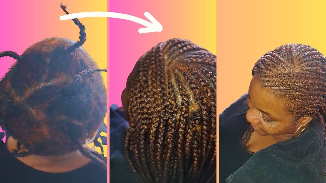 COMMENT REALISER LES NATTES COLLEES ? - YouTube