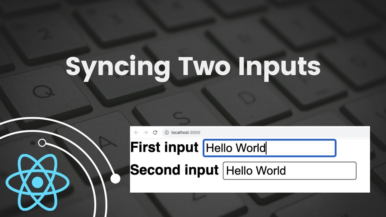 How to Sync Inputs | React Tutorial - YouTube