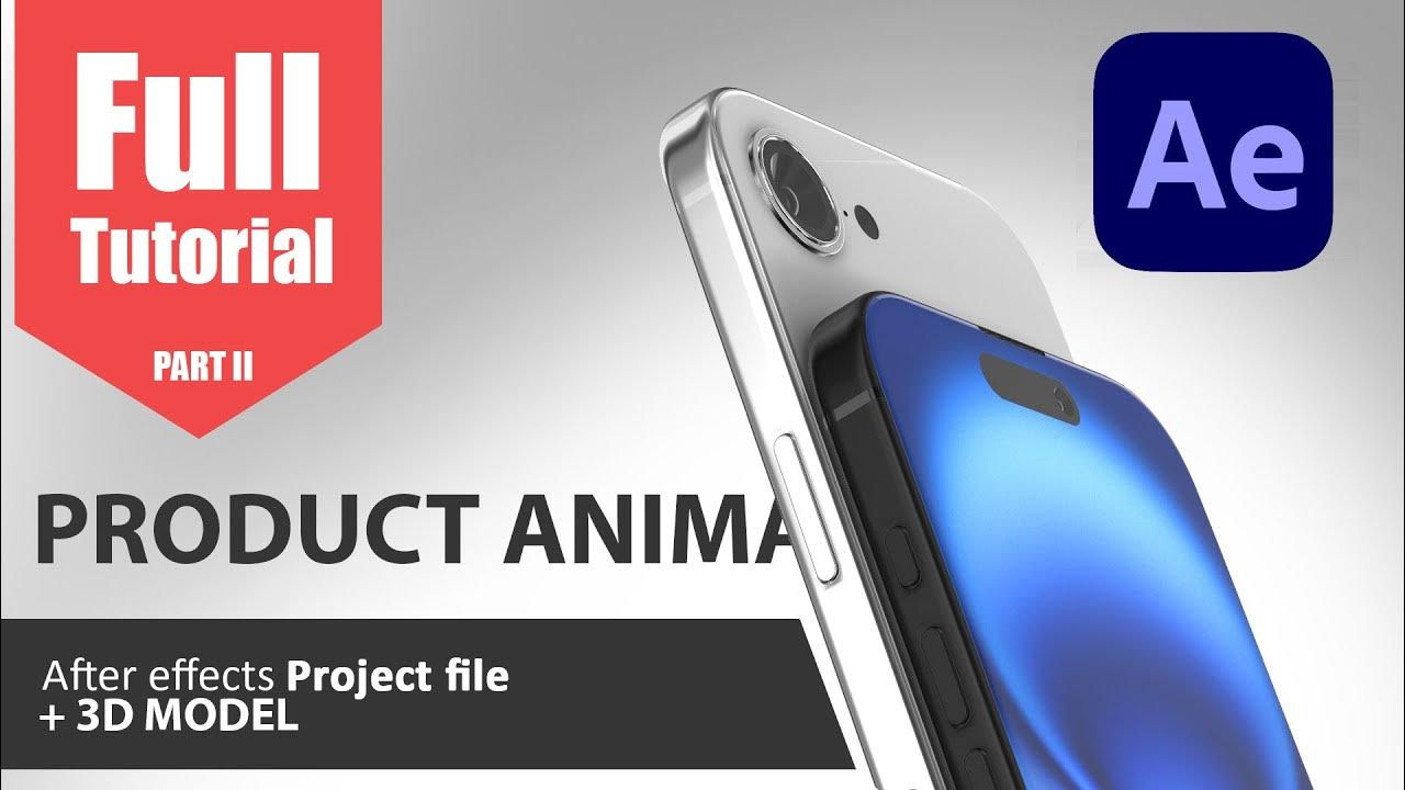 Iphone E 3d product animation Part 2 - YouTube