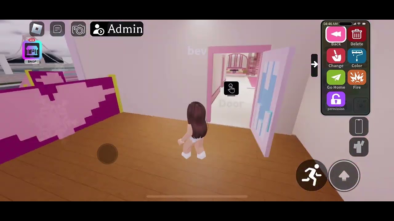 Looking at a pink house in life together rp on roblox - YouTube