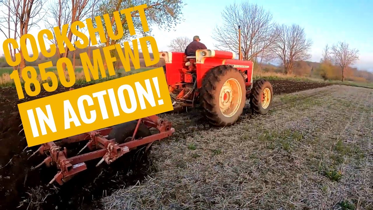 Cockshutt 1850 MFWD pulling a vibra-shank digger - YouTube