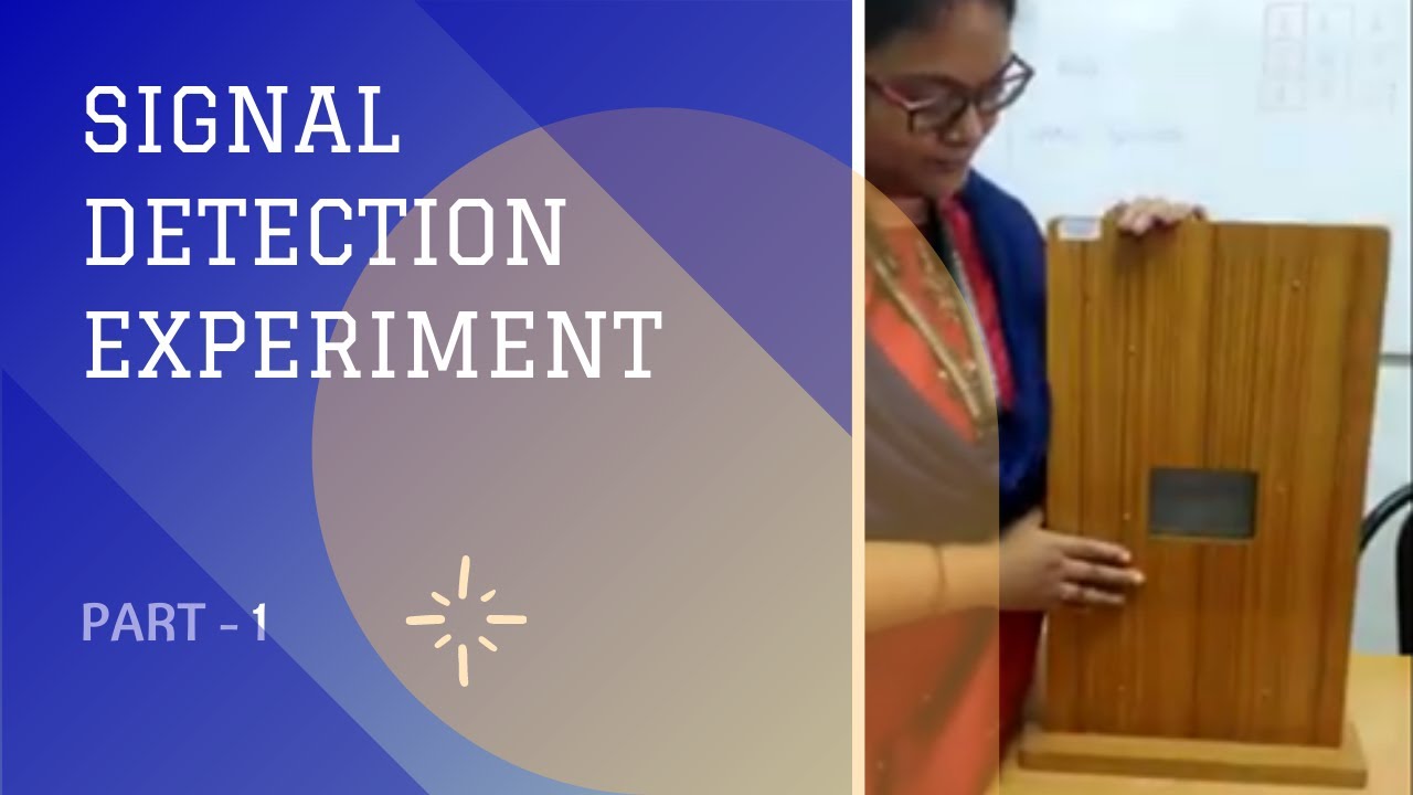 Signal Detection Demonstration Part 1 - YouTube