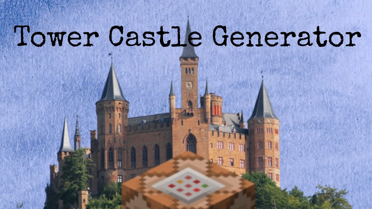THE AMAZING TOWER CASTLE | Minecraft Command Showcase: Tower Castles ...