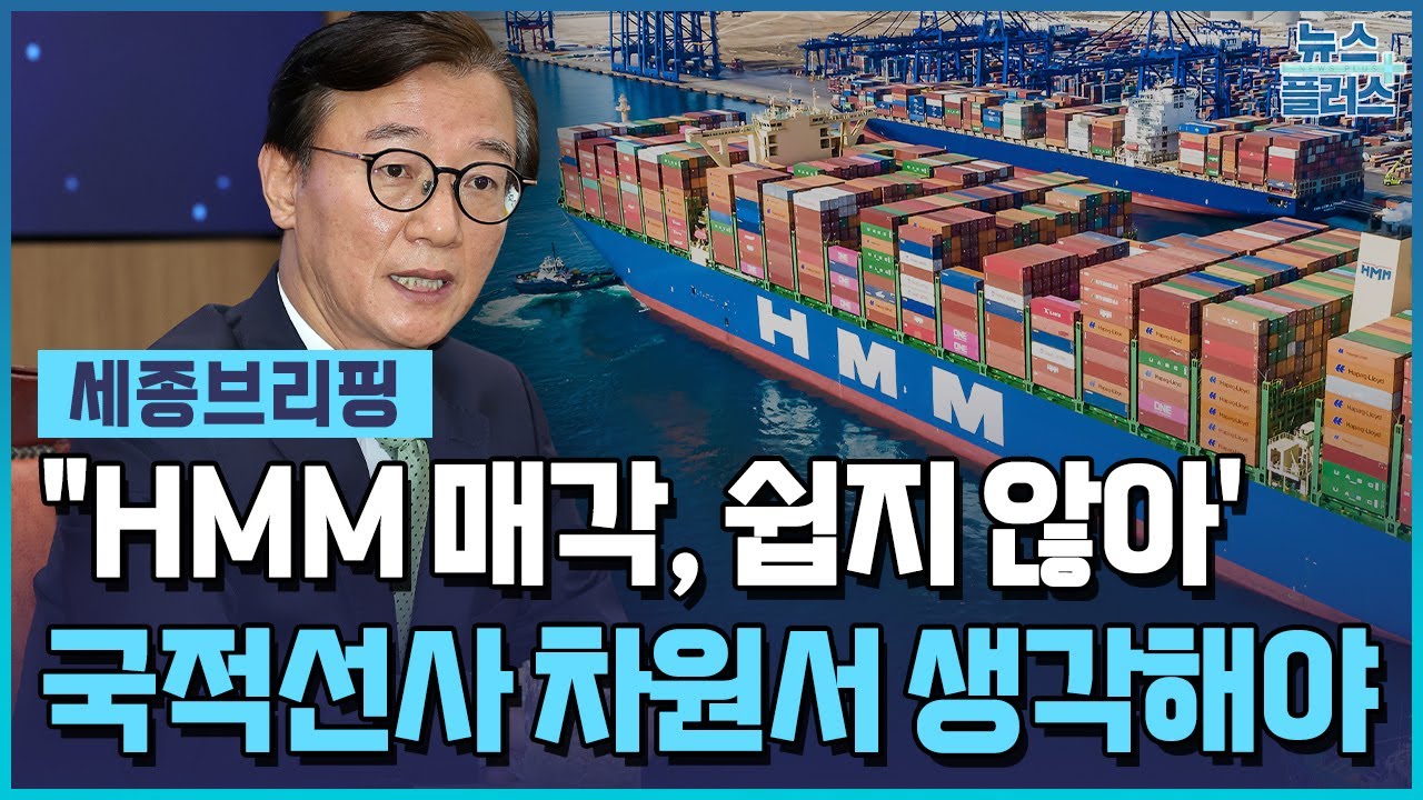 "HMM 매각, 국적선사 차원서 생각해야" [세종브리핑] / 한국경제TV뉴스 - YouTube