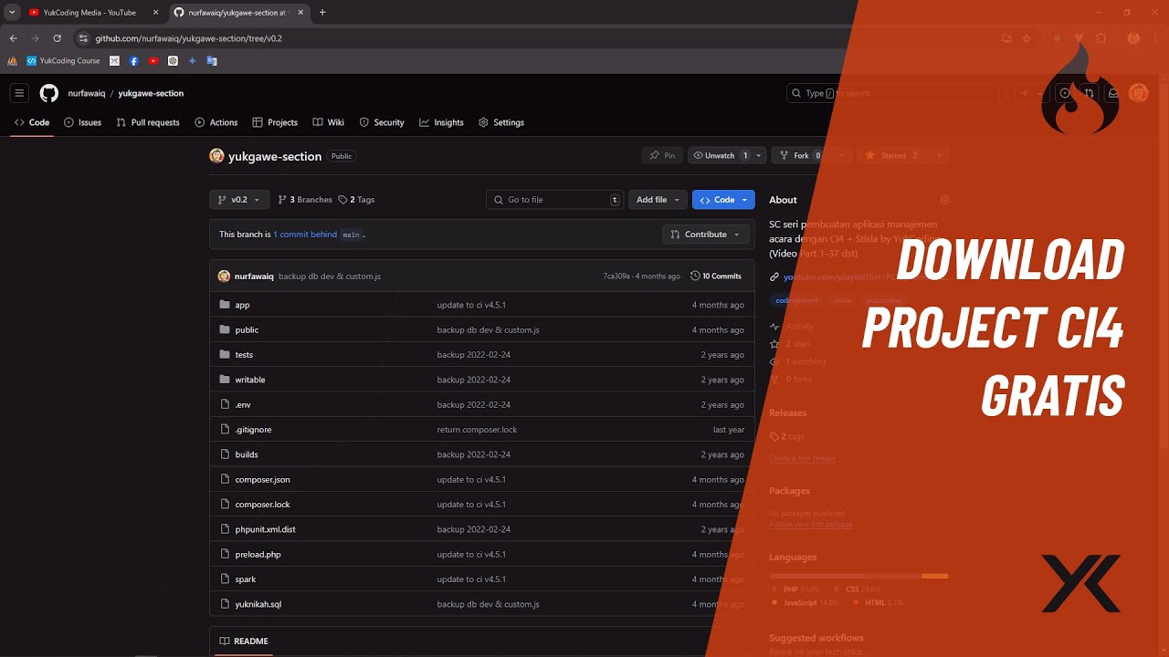 Download Project yukGawe CI4 (Update v4.5.x) [38] 🆕 - YouTube