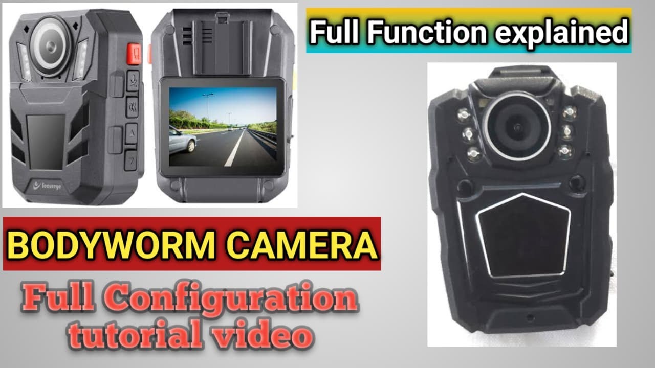 BODY WORN CAMERA || FULL CONFIGURATION || TUTORIAL VIDEO || Body Worn ...