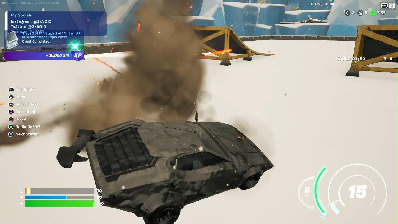 Fortnite cars vs rockets - YouTube