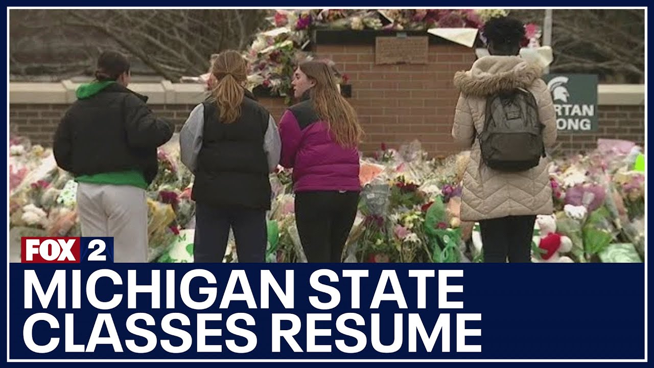 Michigan State classes resume after mass shooting that killed 3 - YouTube