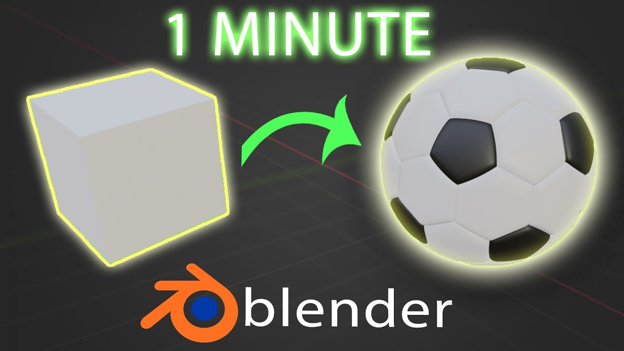 Create a Soccer Ball in Blender in 1 Minute - YouTube