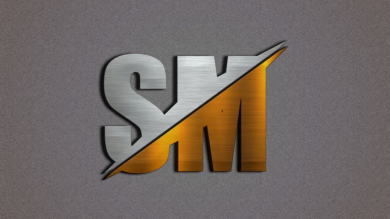 SM logo design||pixellab logo design||mh hridoy - YouTube
