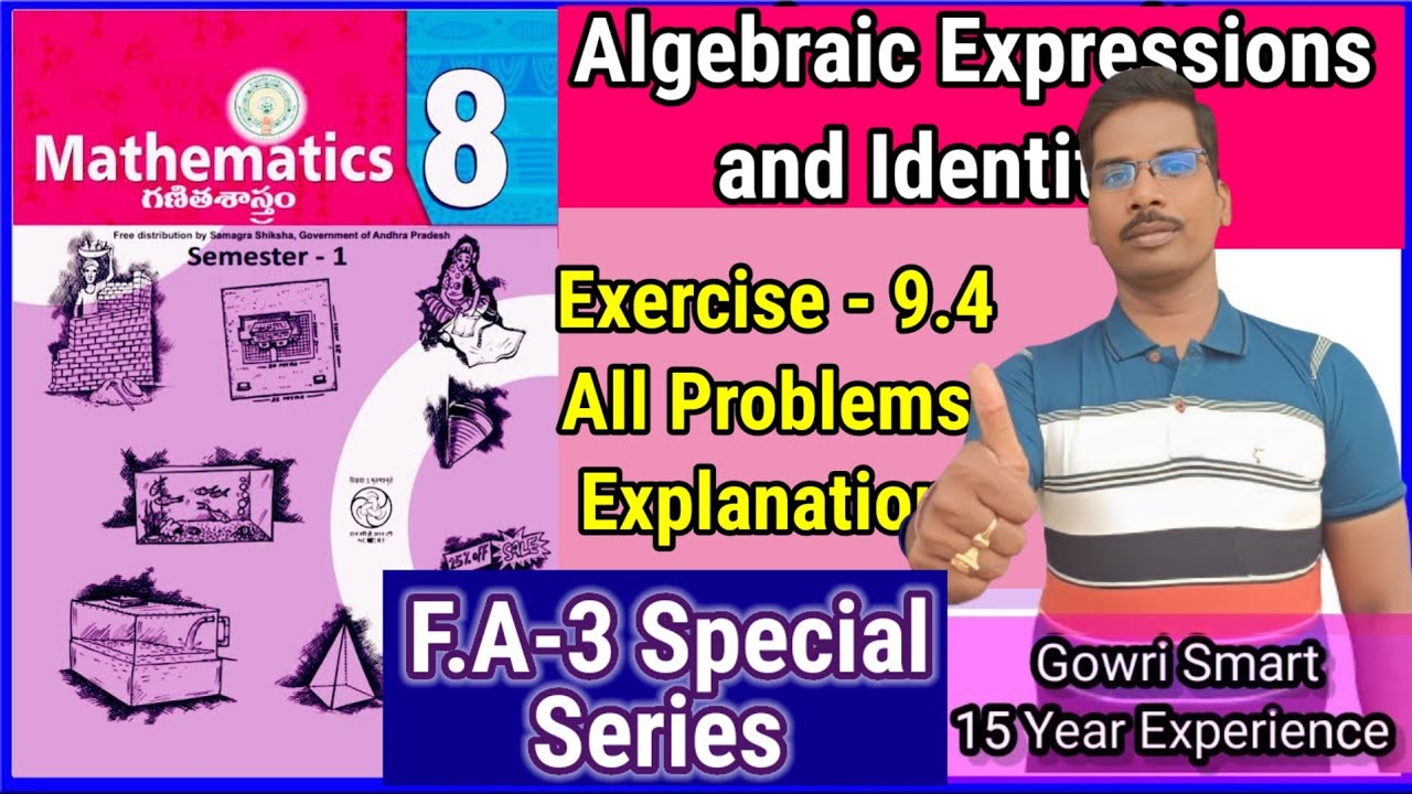 8th Class Maths New Syllabus|| Chapter-8 || Algebraic Expressions and ...