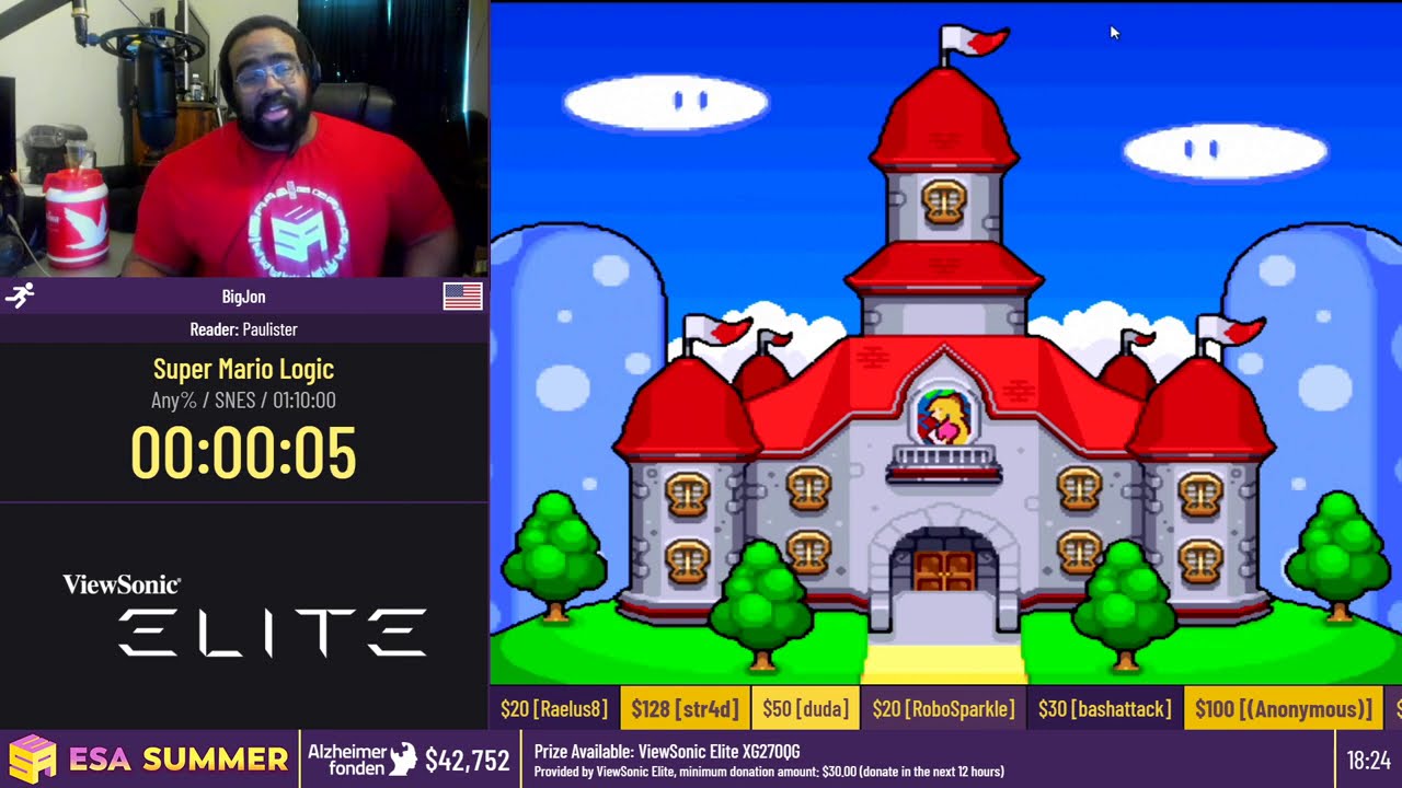 Super Mario Logic [Any%] by BigJon - #ESASummerOnline - YouTube