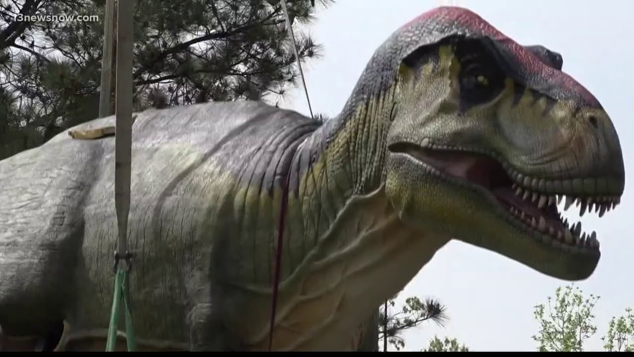 Virginia Living Museum opens dinosaur exhibit - YouTube