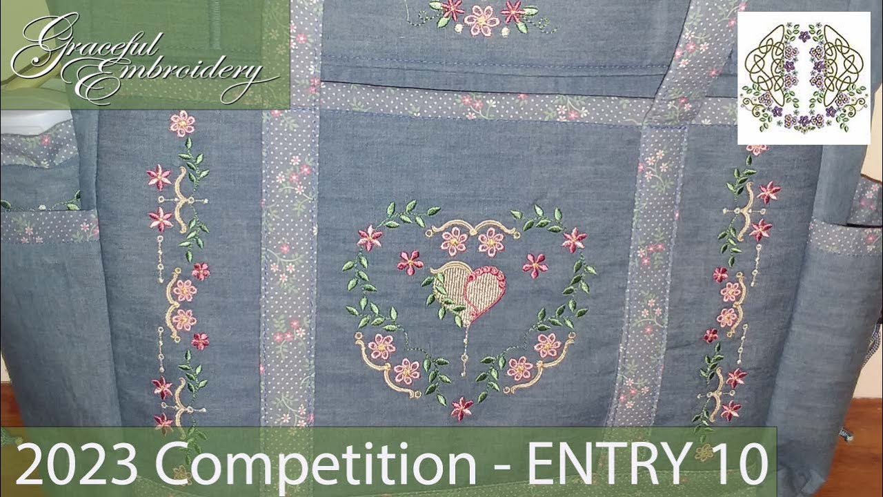 Graceful Embroidery 2023 Competition entry 10 - YouTube
