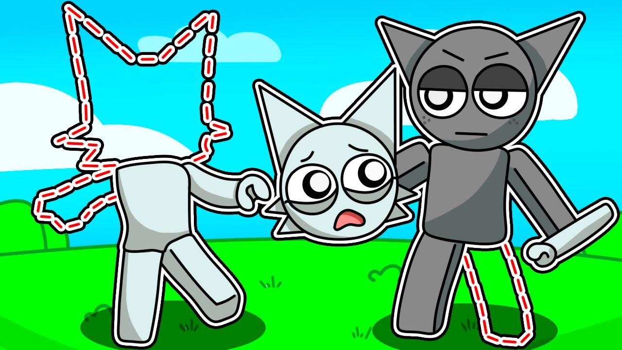 GRAY le ROBA las PARTES del CUERPO a WENDA en ROBLOX 😨 INCREDIBOX ...