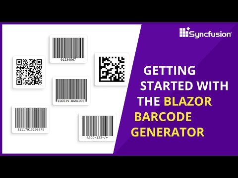 Getting Started with the Blazor Barcode and QR Code Generator - YouTube