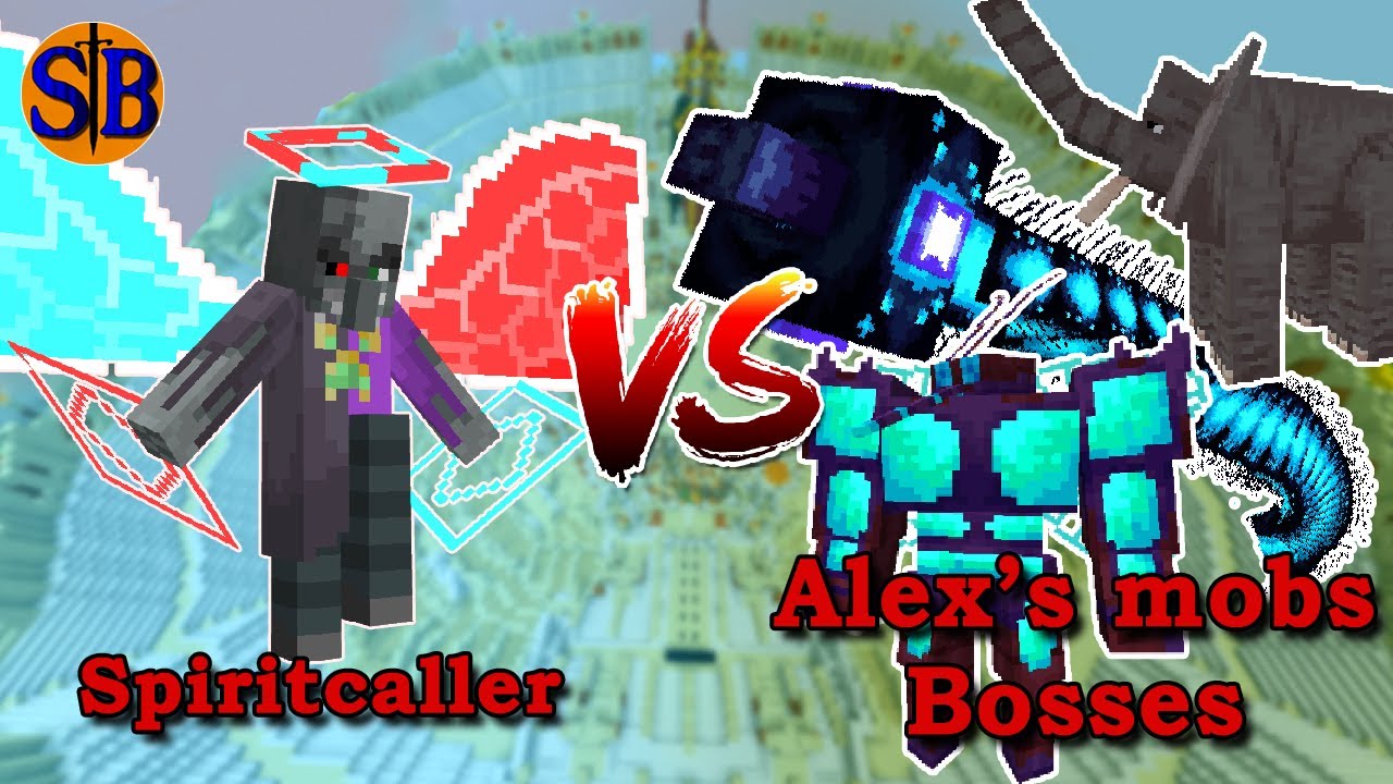 Spiritcaller vs Alex's mobs| minecraft Mob Battle - YouTube