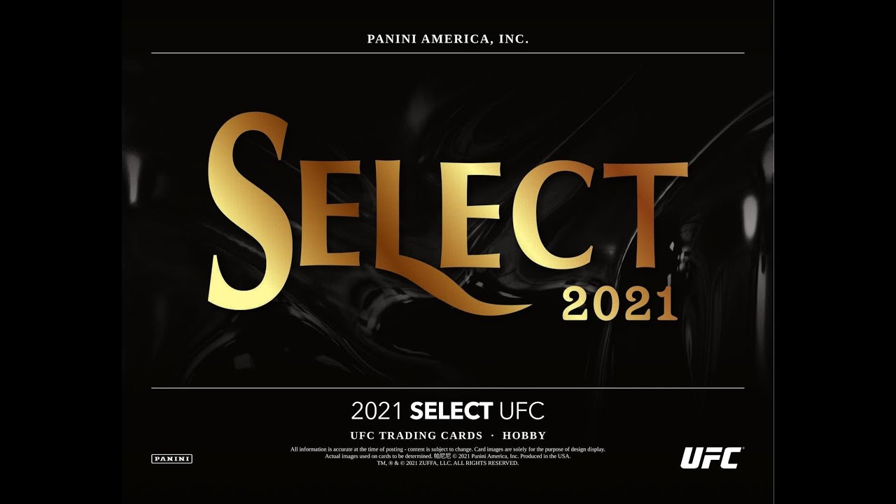 Stone~2021 Panini UFC Select Hobby Box - YouTube