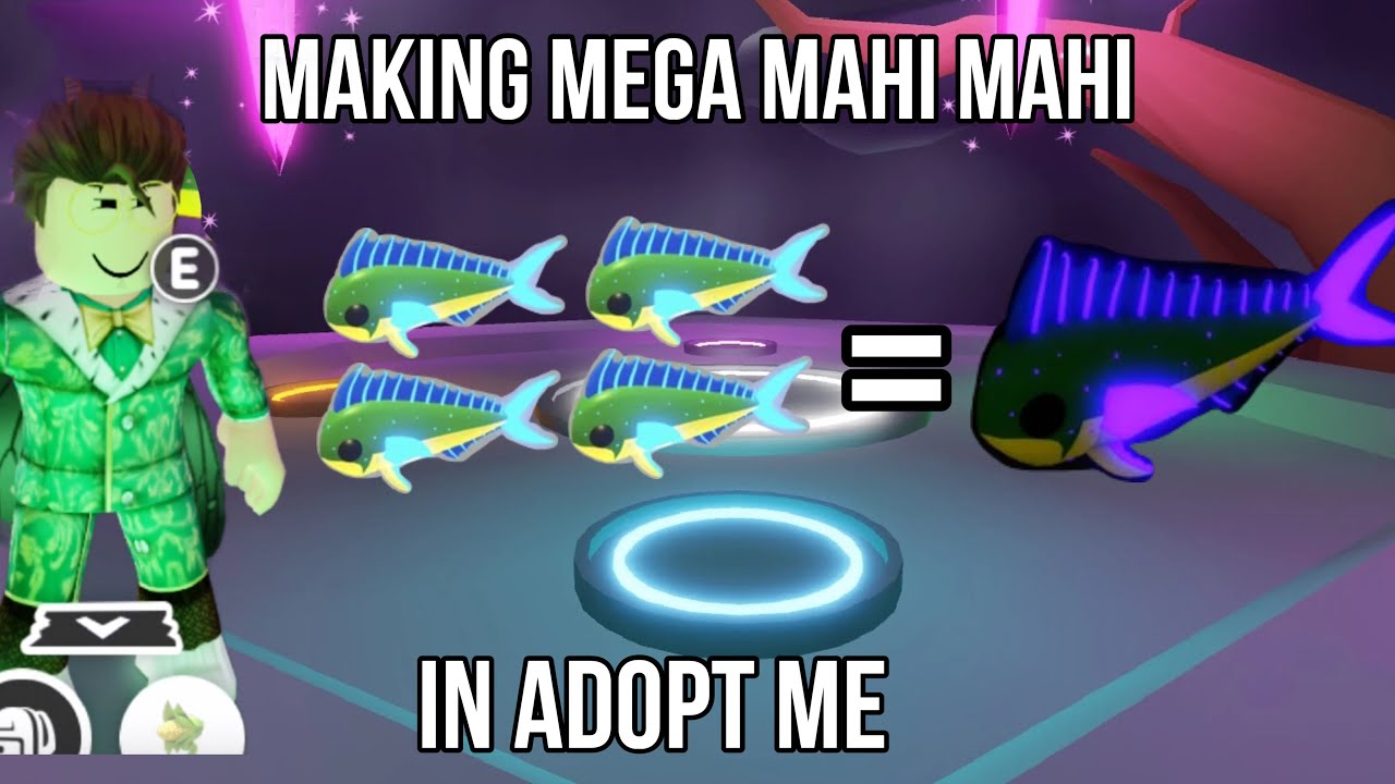 Making mega mahi mahi in Adopt Me - YouTube
