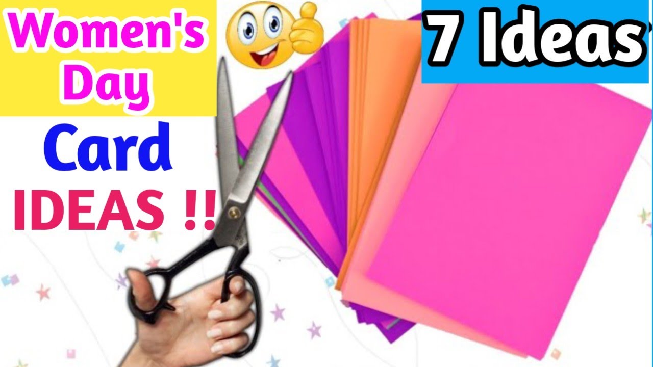 7 womens day card | women's day card making | womens day card ideas ...