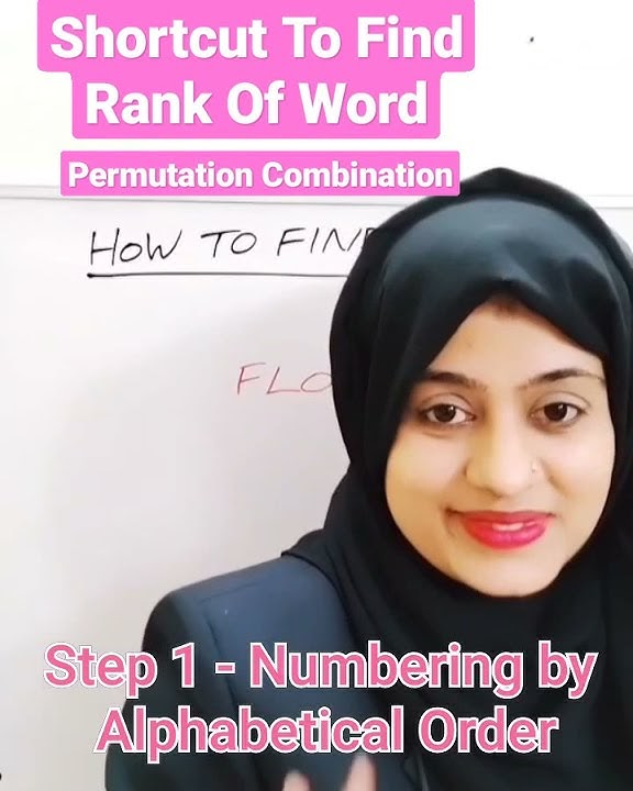 #shorts#💯💯🥰How to find rank of word in dictionary💯⚡⚡| permutations combinations short tricks⚡⚡⚡ ...