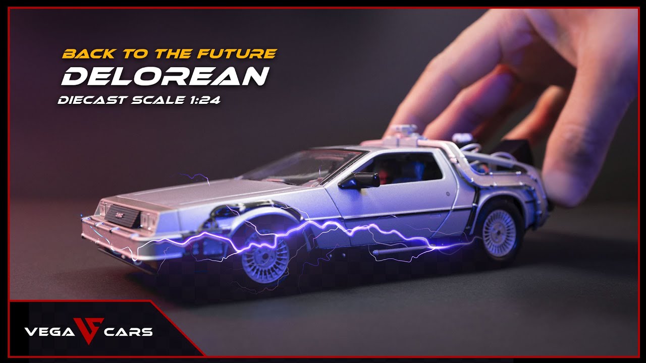 DeLorean Diecast Car - Back to the Future Model Car 1/24 - Miniature ...