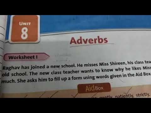 DAV nahan, class 4 , English Practice , unit 4 , Adverbs ( Revision ...