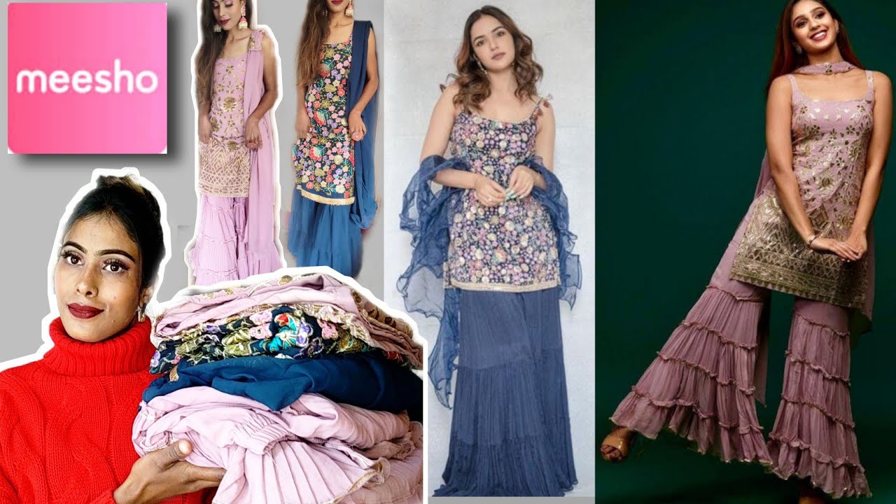 Meesho Sharara Set Haul| meesho sharara set| meesho sharara review ...
