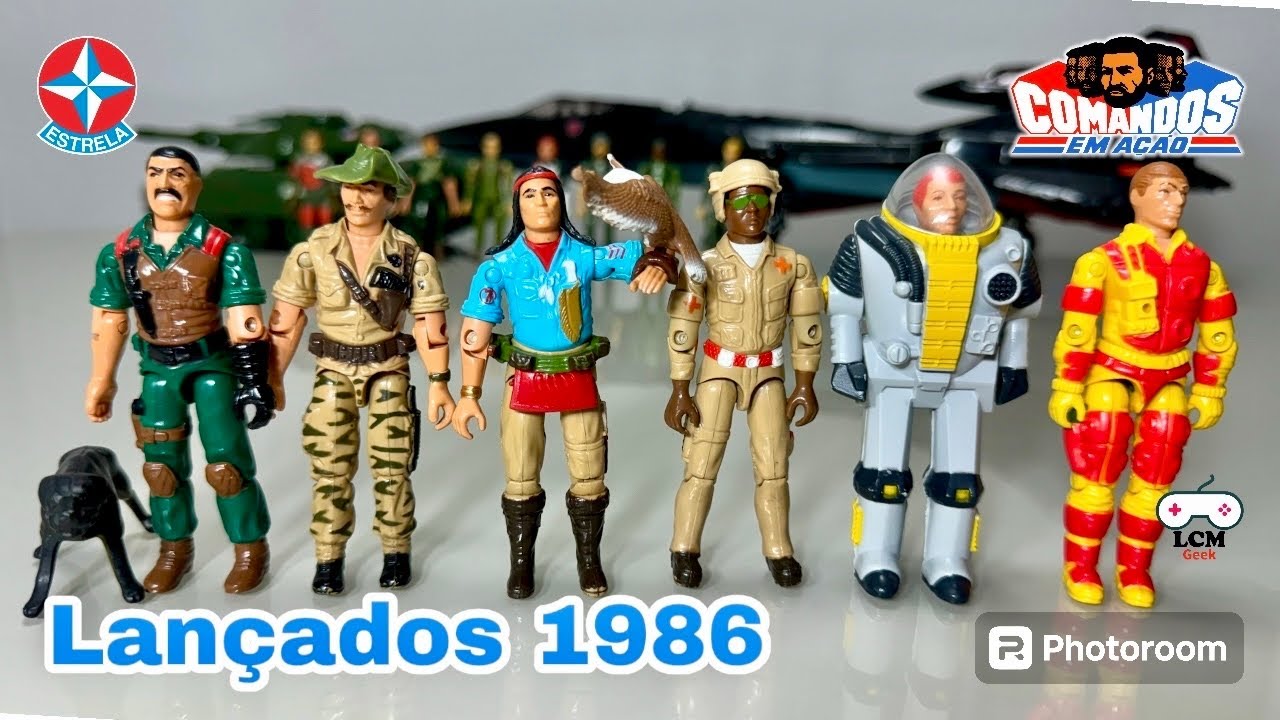 Comandos Em Ação Lançados em 1986 | Estrela - Figuras/ Bonequinhos ...