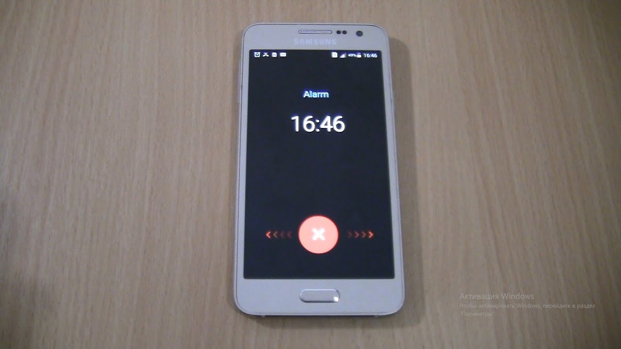 Samsung Galaxy A3 2015 Alarms clock - YouTube