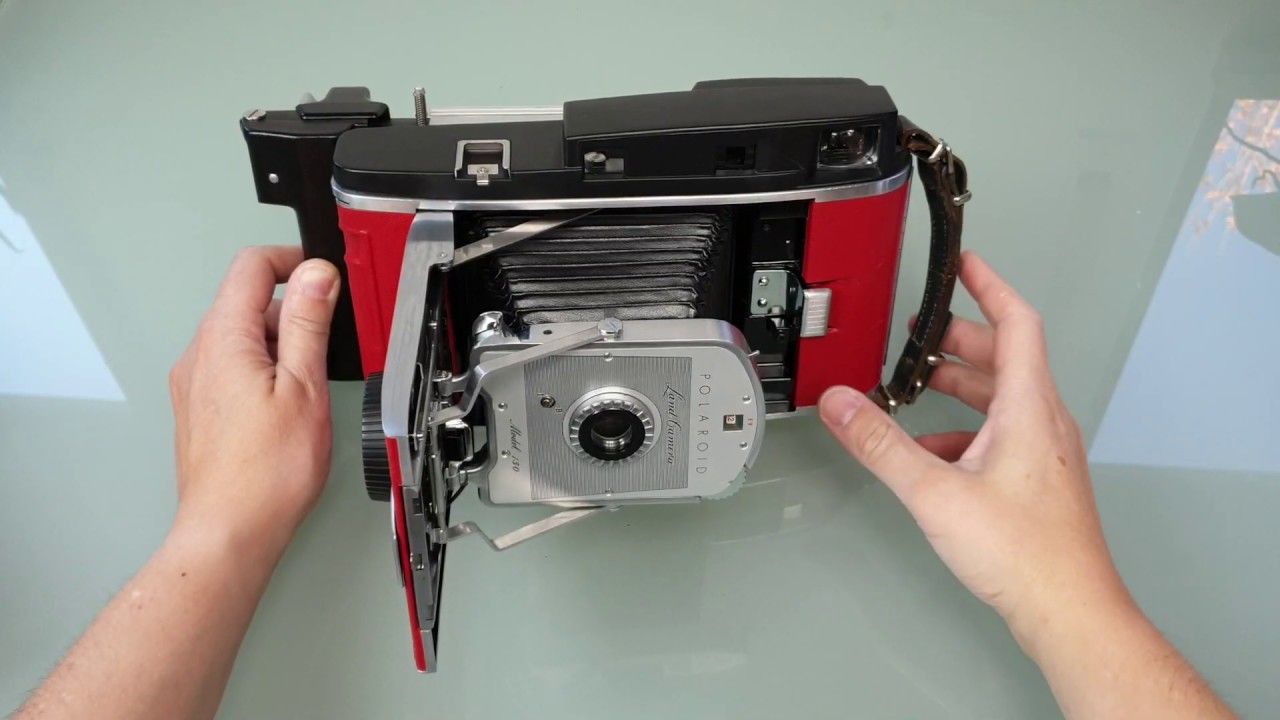 Polaroid 150 Camera converted for 4 x 5 Film - YouTube