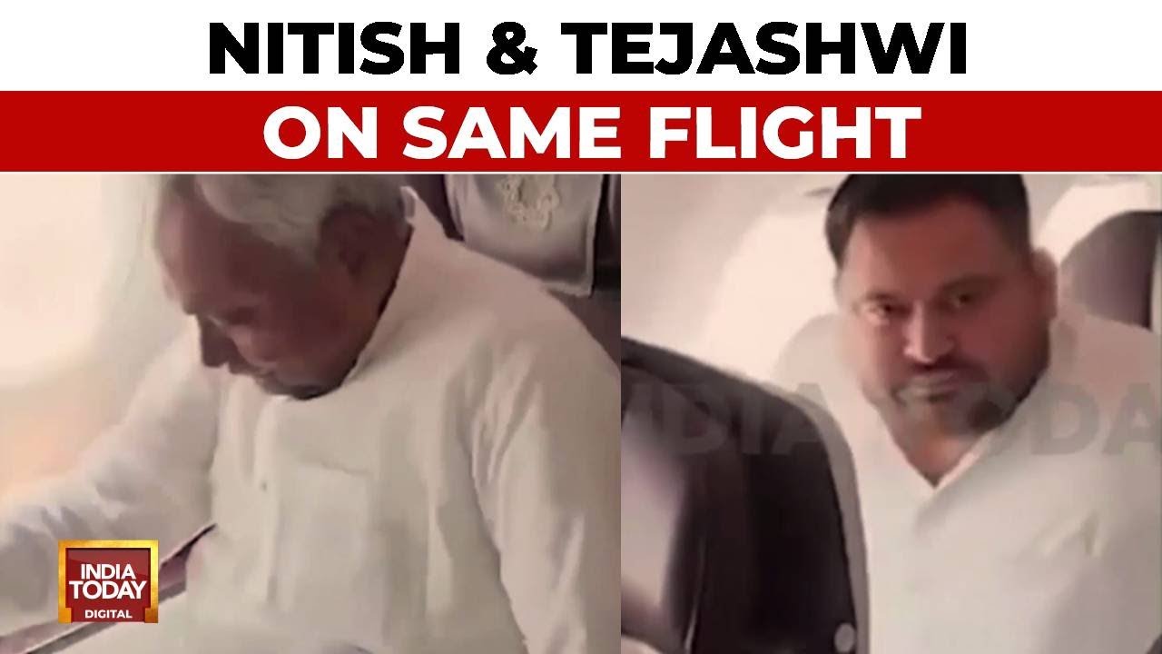 Nitish Kumar, Tejashwi Yadav Take Same Flight To Delhi Amid Coalition ...