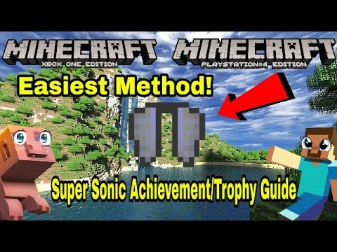 MINECRAFT XBOX ONE - PS4 TU48 *WORKING* EASY "Super Sonic" ACHIEVEMENT ...