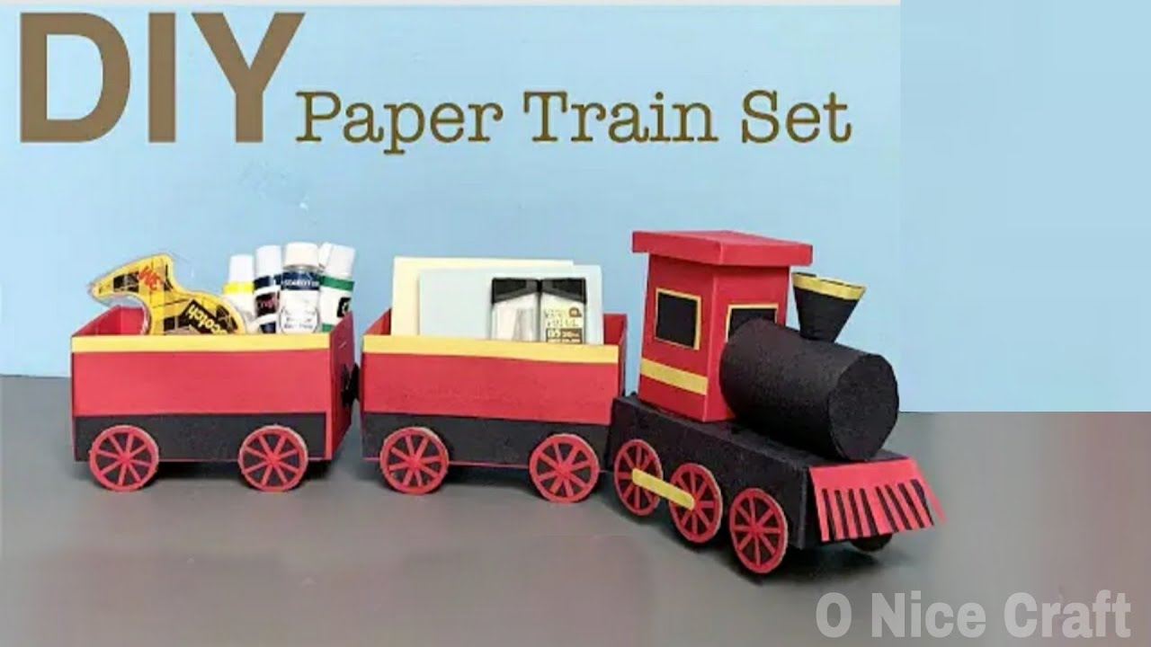 DIY Paprt Train || How To Make Paper Train || Paper Craft || Trainn ...