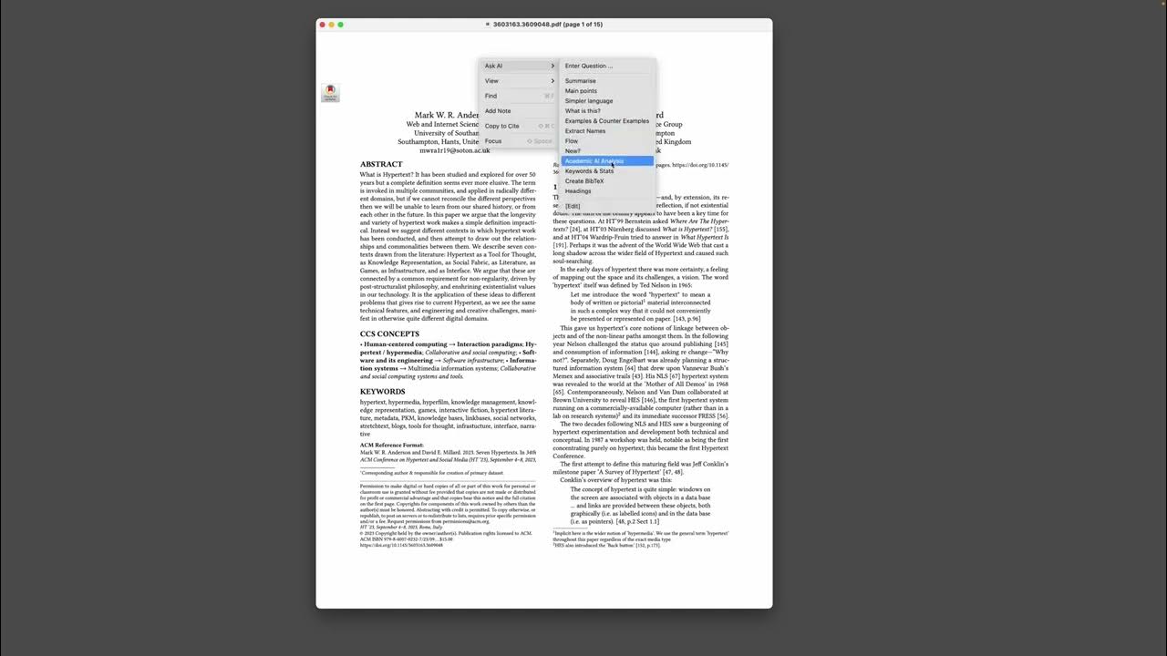 Experimenting with AI extraction for Visual-Meta, analysis & factors we can use in creating ...
