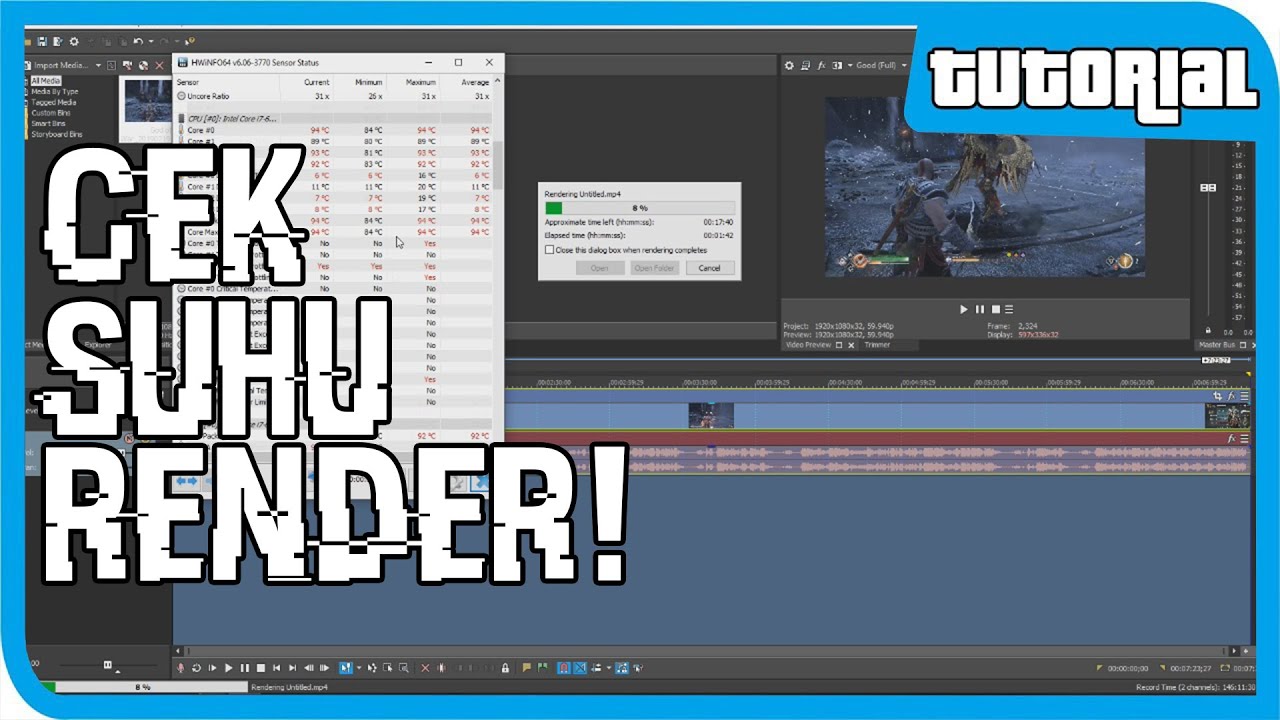 Cara Cek Suhu CPU/GPU Saat Render! - YouTube