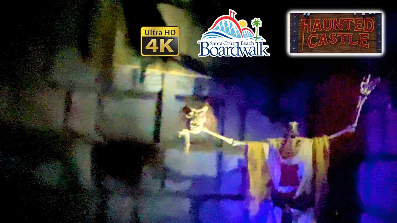 2022 Haunted Castle On Ride Low Light Ultra HD 4K POV Santa Cruz Beach ...