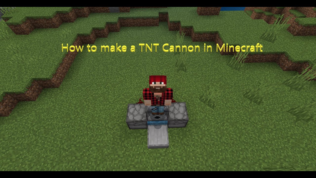 How to make a TNT Cannon in Minecraft. - YouTube