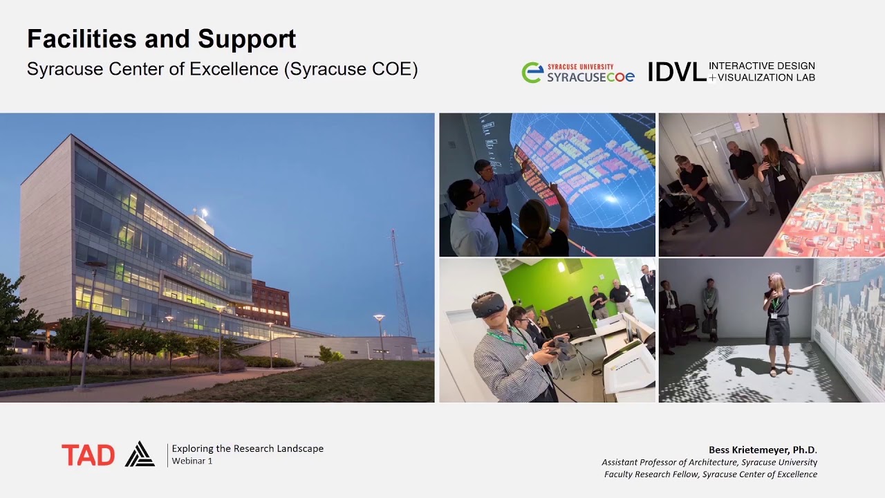 TAD Webinar #1: Exploring/Defining the Research Landscape Within the ...
