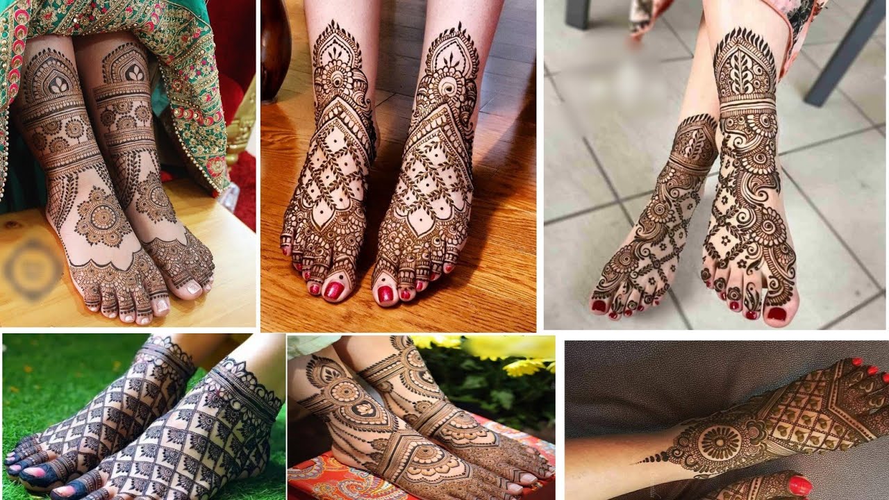 Bridal Foot Mehndi Design / feet mehndi Design / pairo ki Mehndi ka ...